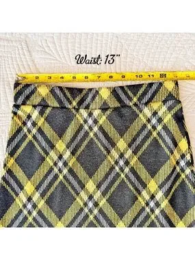 Olivia Blu | Skirts | Retro 9s Grunge Yellow Tartan Plaid Aline Maxi ...